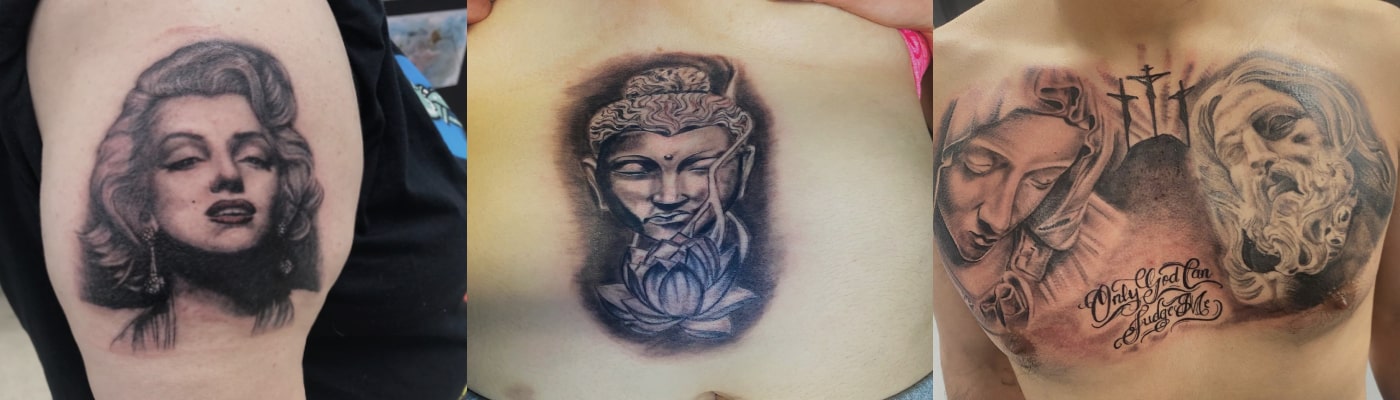 Juggernaut Tattoo Does Tattoo Portraits in Gurnee, IL 60031